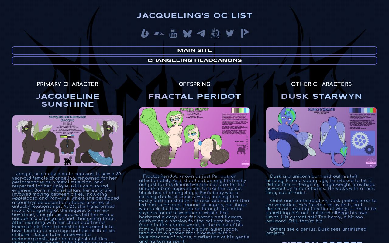 Jacqueling Characters